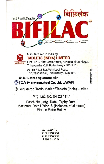 Bifilac Pre & Probiotic Capsule for Gut Health by Unrogya on Kidney needs