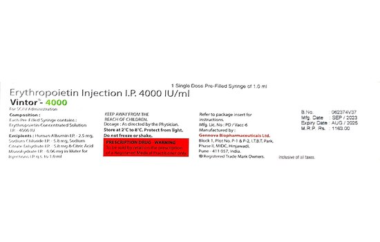 Vintor 4000 Injection by Unrogya on Kidney needs